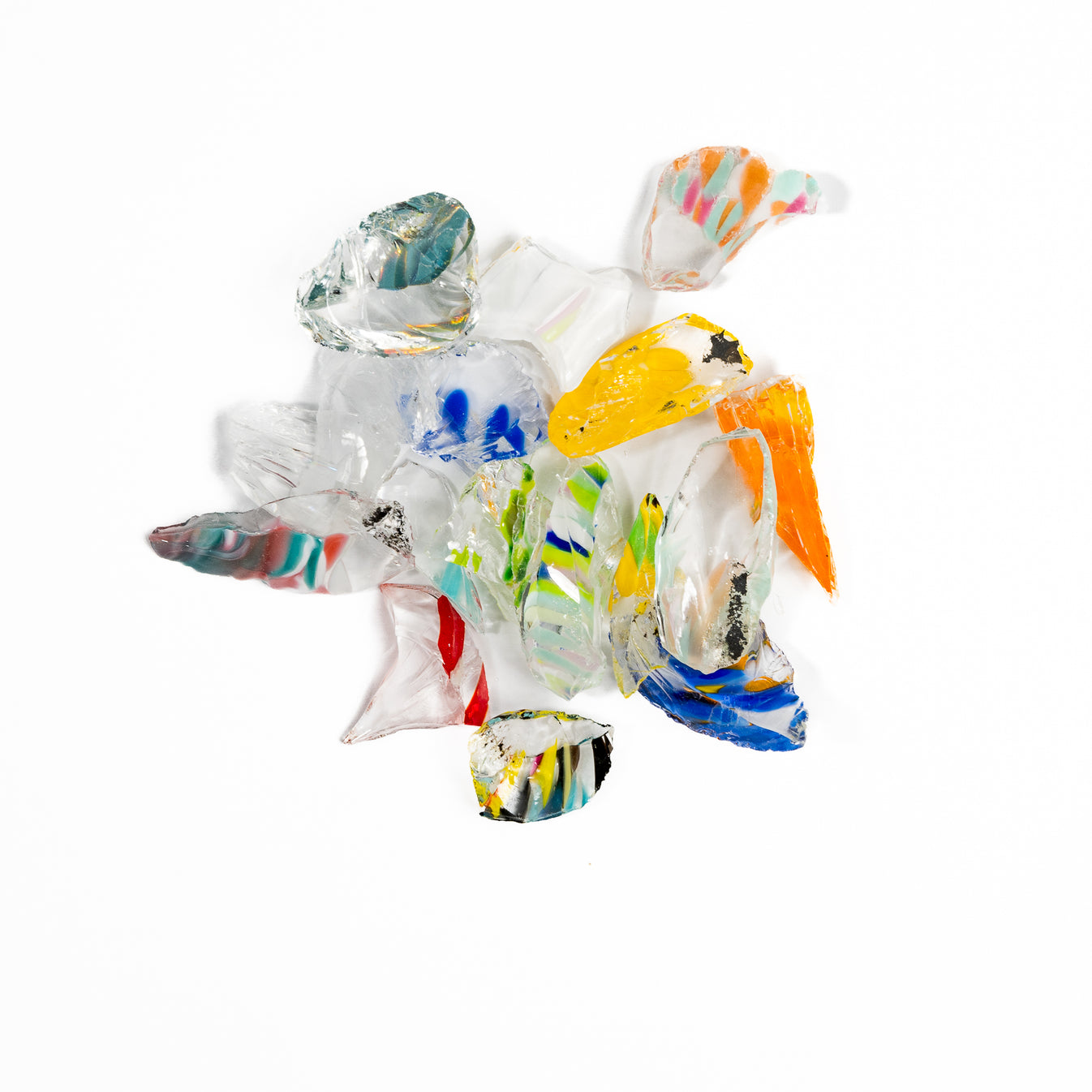 Glass Chips – Clear and Colored Glass Chips – Art Shattered