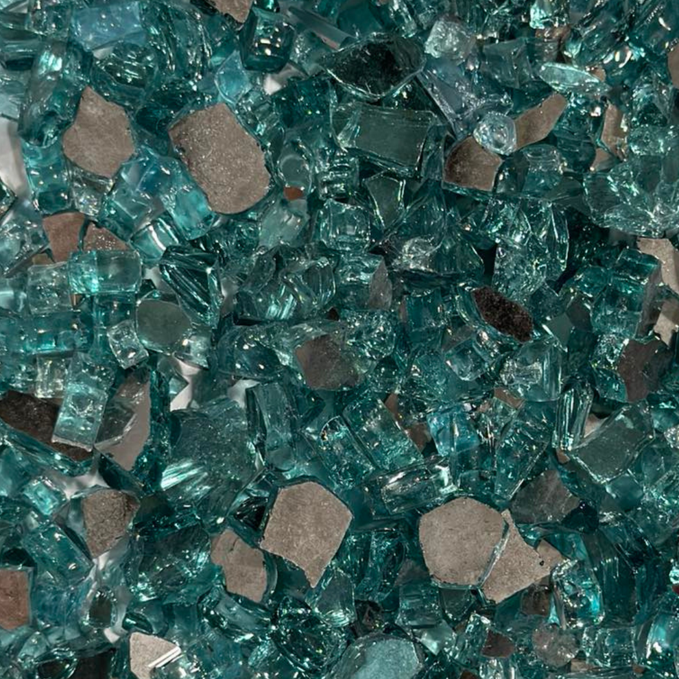 Dark Azuria Reflective Glass – Art Shattered